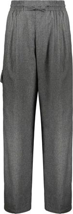 Yves Salomon Femme, Pantalons, Gris, Taille: 34 FR Pantalons
