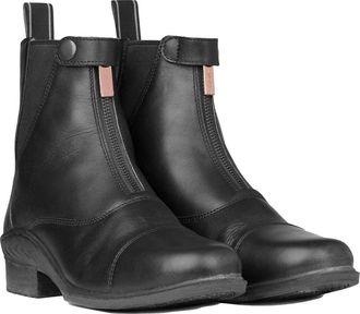 Horze Rose Reitstiefeletten aus Leder mit Rei&szlig;verschluss, Schwarz, 37