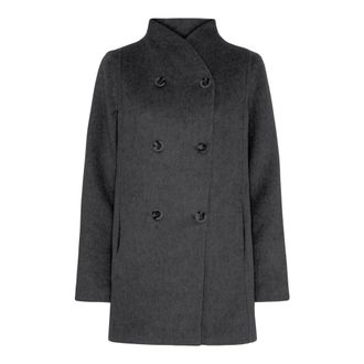 BTF-CPH Zweireihiger Mantel - - Coats - Damen - Grau - 2XL