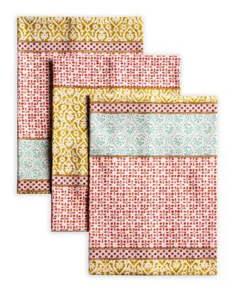 Maison d'Hermine Provence 100% Baumwolle Set von 3 Mehrzweck-Küchentuch Weiche, saugfähige Geschirrtücher | Geschirrtücher | Barhandtücher | Frühling/Sommer (50 cm X 7