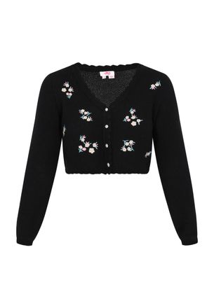 Mymo Strickjacke Frauen Schwarz