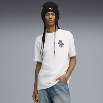 Puma Graphic Card Play Relaxed T-Shirt Herren, Kleidung, Wei&szlig;, XL