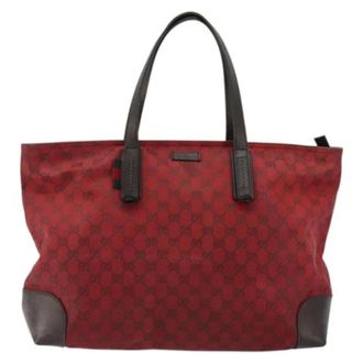 Gucci Sac cabas en cuir Pre-owned - Femme - Pre-owned - Rouge - Taille: ONE Size