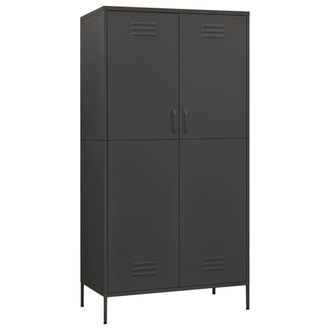 vidaXL Armadio Antracite 90x50x180 Cm In Acciaio - Vidaxl
