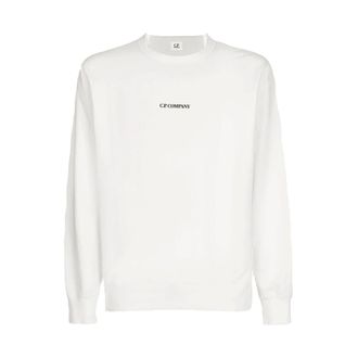 C.P. Company Light Fleece Logo Sweatshirt - - Sweatshirts & Hoodies - Herren - Wei&szlig; - 2XL
