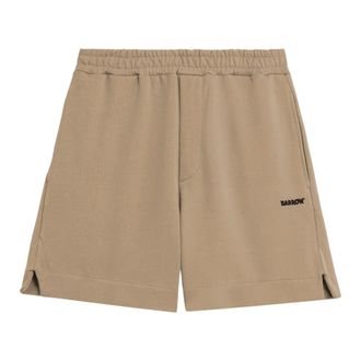 Barrow Barrow, Homme, Shorts, Beige, Taille: XL Bermuda Iconique En Molleton