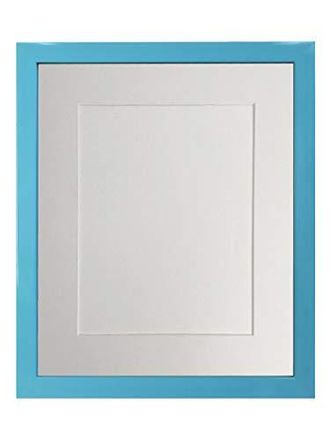Frames by Post Bilderrahmen mit weißem Passepartout, 15,2 x 10,2 cm, Bildgröße 11,4 x 6,4 cm, Kunststoffglas, e Moun