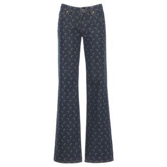 Marine Serre Damen, Jeans, Blau, MGr&ouml;&szlig;e