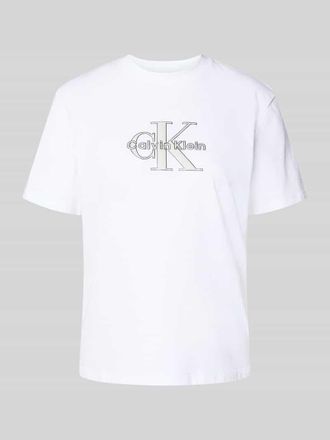 Calvin Klein Jeans Regular Fit T-Shirt aus reiner Baumwolle