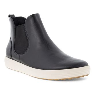 Ecco Damen Soft 7 Chelsea Boot, Black, 39 EU