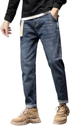 Generic Jean Noir Homme Large Habill&eacute; Straight Militaire Carotte Enduit Marque Modulable Original Parfait Plaqu&eacute;es XXL Rayures 27 Japonaise &Eacute;lasthanne Jacquar