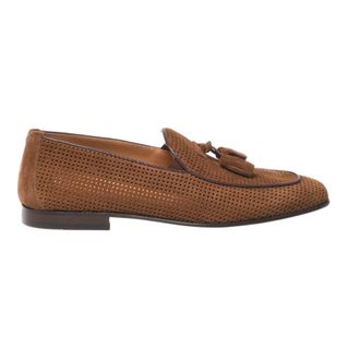 Baldinini Perforated Suede Loafer - - Shoes - Herren - Braun - 40 EU
