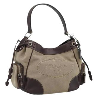 Prada Pre-owned Vintage Schultertasche - - Pre-owned - Damen - Beige - ONE SIZE