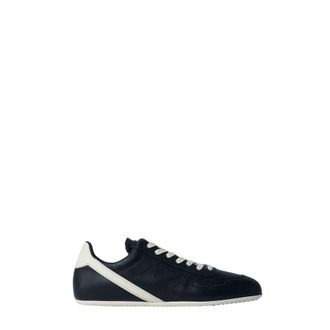 Rick Owens Leder Low-Top Sneakers - - Shoes - Herren - Schwarzk - 40 EU