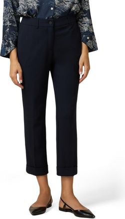 Oltre Hose aus Scuba-Kreppstoff Blau 48 Autum Winter 24