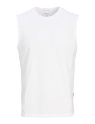 Jack & Jones Jorhydra T-Shirt textur&eacute; sans Manches pour Homme, Blanc &eacute;clatant., L