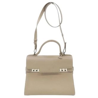 Delvaux Pre-owned Tempete Geschmeidige Kalbsleder Tasche - - Pre-owned - Damen - Beige - ONE SIZE
