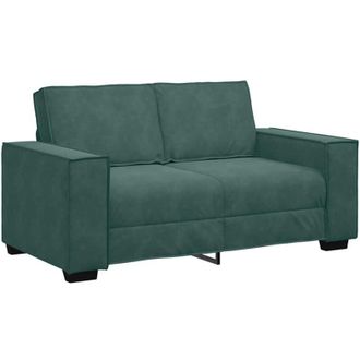vidaXL 2-Sitzer-Sofa Dunkelgr&uuml;n 120 cm Samt Vidaxl