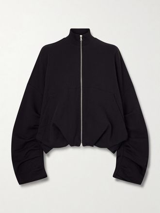 Dries Van Noten Sweat En Jersey De Coton - Noir