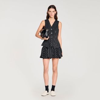 Sandro Blazer mit Paillettenstreifen