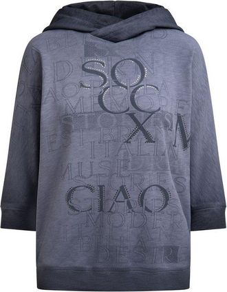 soccx Kapuzensweatshirt mit Fledermaus&auml;rmeln