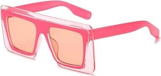 Generic Lunettes de soleil tendance pour femmes hommes vintage luxe plein air voyage rue photographie nuances UV400, Rose., Taille unique