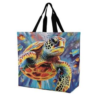 Generic Tortue Marine Color&eacute;e_77697424 Sac &Agrave; Bandouli&egrave;re L&eacute;ger Sacs De Courses D&eacute;contract&eacute; Sac Cabas Pour Quotidienne Gym Shopping
