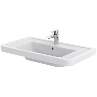 Toto CF Waschtisch Breite 854mm, Wandmontage, mit Hahnloch und &Uuml;berlauf, Keramik Cefiontect, Wei&szlig;