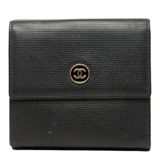 Chanel Portefeuille Bi-fold Pre-owned - Femme - Pre-owned - Noir - Taille: ONE Size