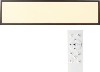 Brilliant Panneau led brillant Briston, panneau led pour plafond, 100 x 25 cm, 3 400 lm, intensit&eacute; variable, cct, noir