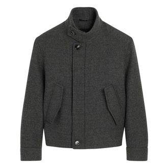 Ami Veste Harrington matelass&eacute;e - Homme - Vestes - Gris - Taille: XL