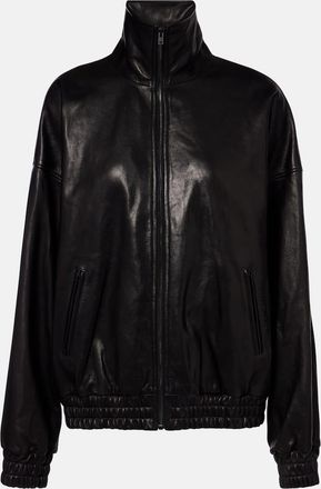 Acne Studios Veste en cuir à logo