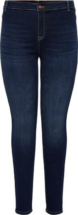 Only Carmakoma Damen Carhuba Hw Skinny Jeggings Dbd DNM Noos Jeans, Dark Blue Denim, 46W / 32L EU