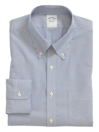 Brooks Brothers chemise Oxford &agrave; rayures - Bleu