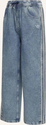 adidas Originals Adidas Originals Firebird Locker Geschnittene Denim Trainingshose blau