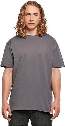 Build Your Brand T-Shirt pour Homme Heavy Oversize - Gris foncé - Taille 5XL, Gris foncé, XXXXXL