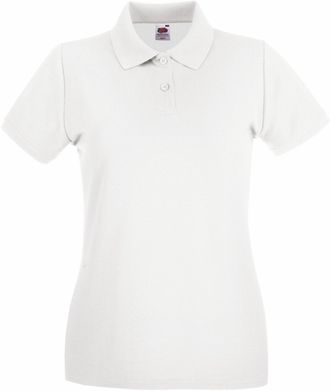 Fruit Of The Loom Fruit Of The Loom Lady-Fit Premium Polo Shirt 12,Wei&szlig; - Wei&szlig;
