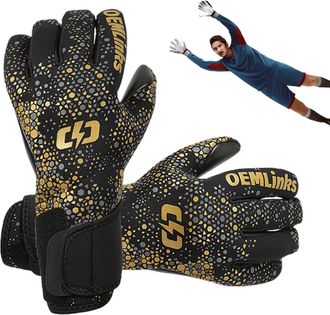 Generic Fu&szlig;ball Torwarthandschuhe | Bequem Und Hochleistungsf&auml;hig Wiederverwendbar Atmungsaktiv,Torwarthandschuhe Mit Fingerschutz - Geeignet F&uuml;r Kinder M&auml;dch