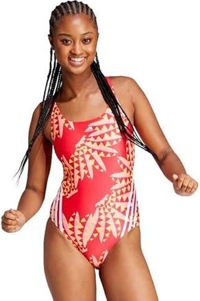 adidas Maillot de bain pour femme Farm semi Pink Glow-White 34