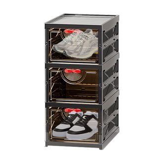 Generic Schuhregal f&uuml;r den Eingangsbereich, schmal, zusammenklappbar, f&uuml;r kleine R&auml;ume, platzsparendes Regal mit modernem Design, Schuh-Organizer f&uuml;r T&uuml;r, Bad