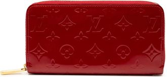 Louis Vuitton Portemonnaie - Monogram Vernis Zippy Long Wallet - Gr. unisize - in Rot - f&uuml;r Damen