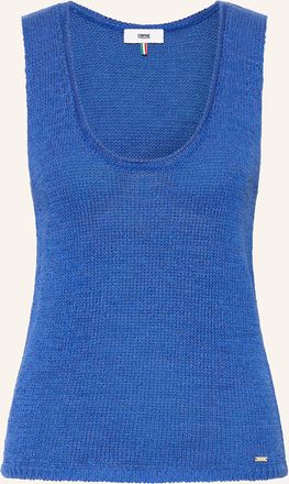 Cinque Cinque Stricktop Ciliv Mit Leinen blau