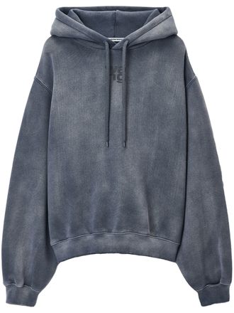 Alexander Wang Sweat à capuche essentiel Terry avec logo en peinture gonflée 4cc3242108