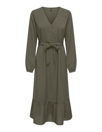 Only Onlnova Life Elite Amy Robe Longue Solide, Kalamata, L Femme