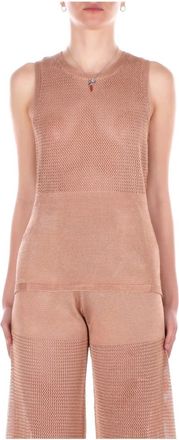 Blugirl Femme, Tops, Beige, Taille: 40 FR Long Knit Top