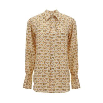 Burberry Seidenhemd mit geometrischem Print - - Blouses & Shirts - Damen - Mehrfarbig - 2XS
