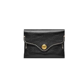 Fossil Portefeuille pour Femmes Heritage, Etui à Cartes en Cuir Noir L 9,8 Cm, L 1,3 Cm, H 7 cm Sl8230001