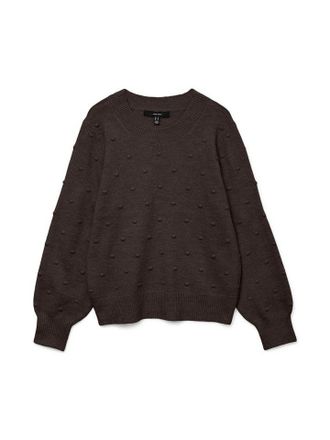 Vero Moda Rundhalspullover VMFRANCESCA LS O-NECK PULLOVER BOO