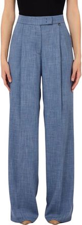 Liu Jo Femme, Pantalons, Bleu, Taille: 32 FR Wide Pantalons