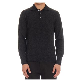 Drumohr Polo Pullover Grau - - Tops - Herren - Grau - XL